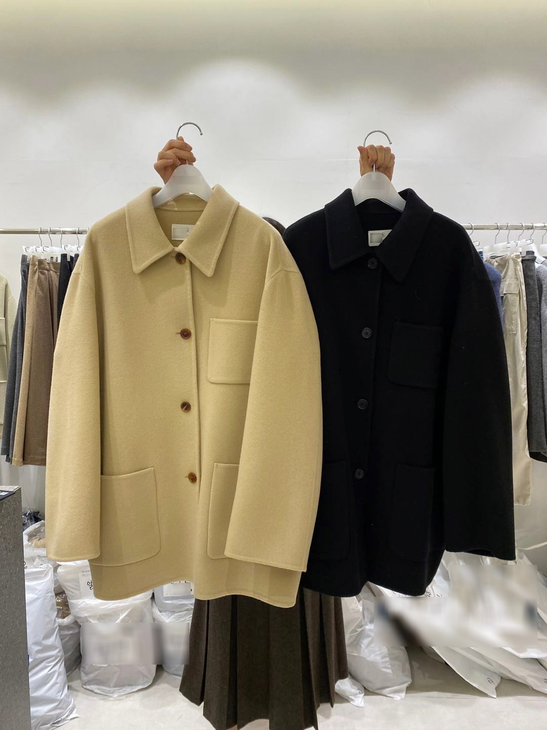 A111.質感家100%WOOL口袋手工大衣 | BASIC | French Chic 法式優雅流行時尚| - 官方網站